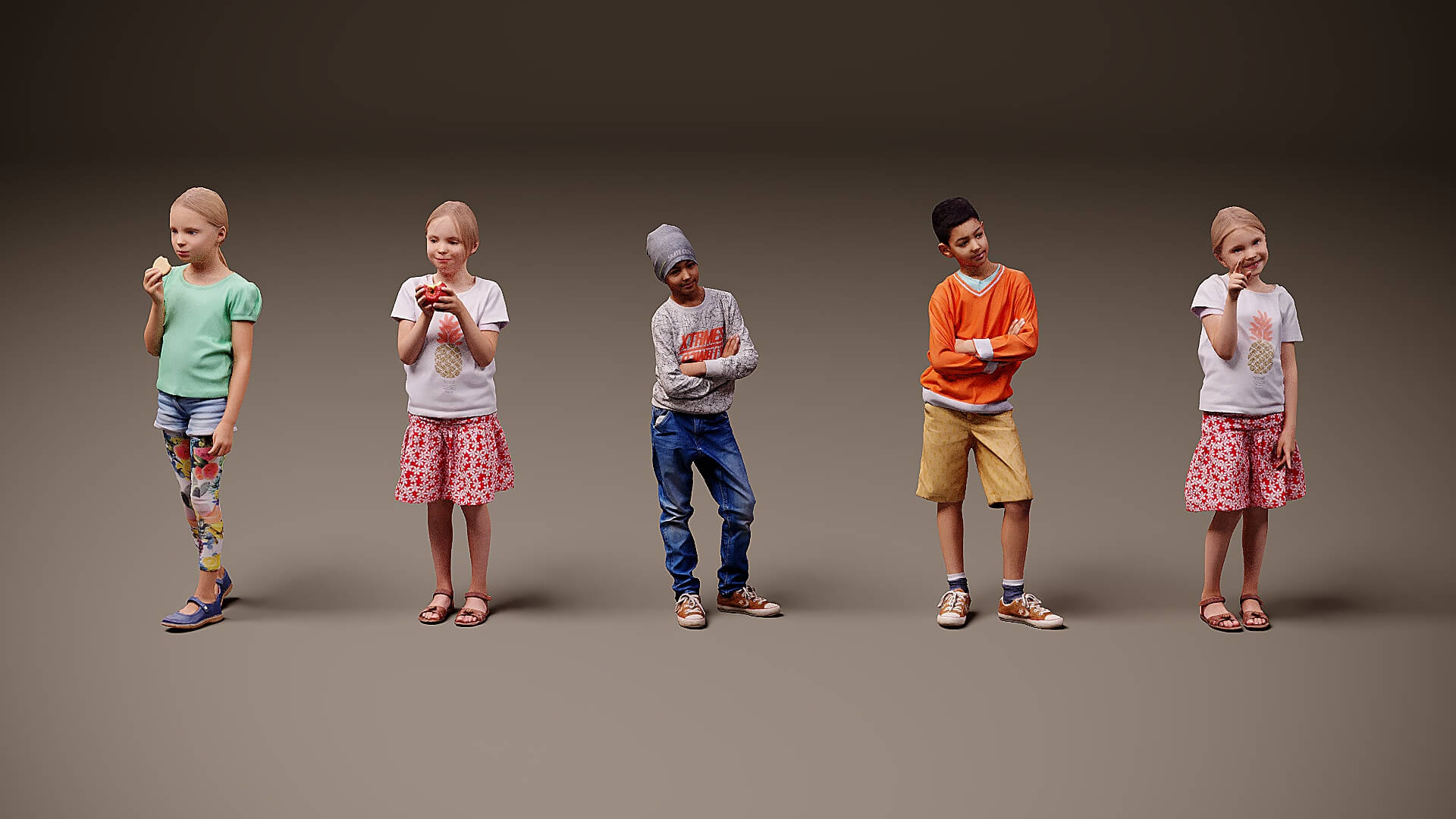 3DSet People children - 3D Model by Stalker2025