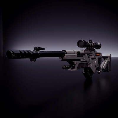 Assault Rifle - 3D Model by Stalker2025