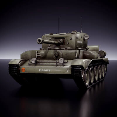Cromwell British Medium Cruiser Tank - 3D Model by Stalker2025