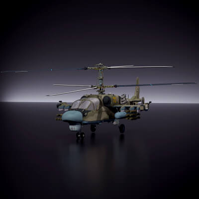 KA-52 Alligator Hokum B 3D Model by Stalker2025
