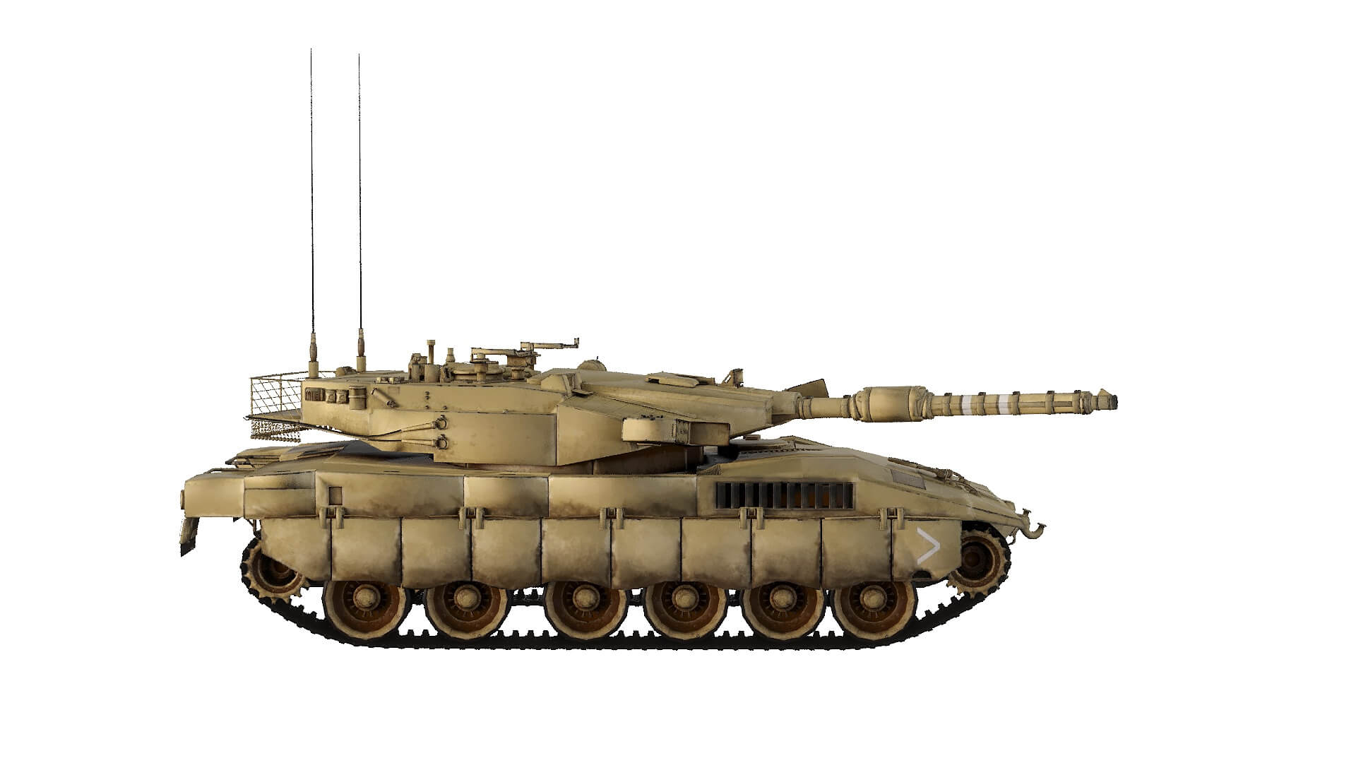 Merkava MK3 Low-Poly 3D Model by Stalker2025