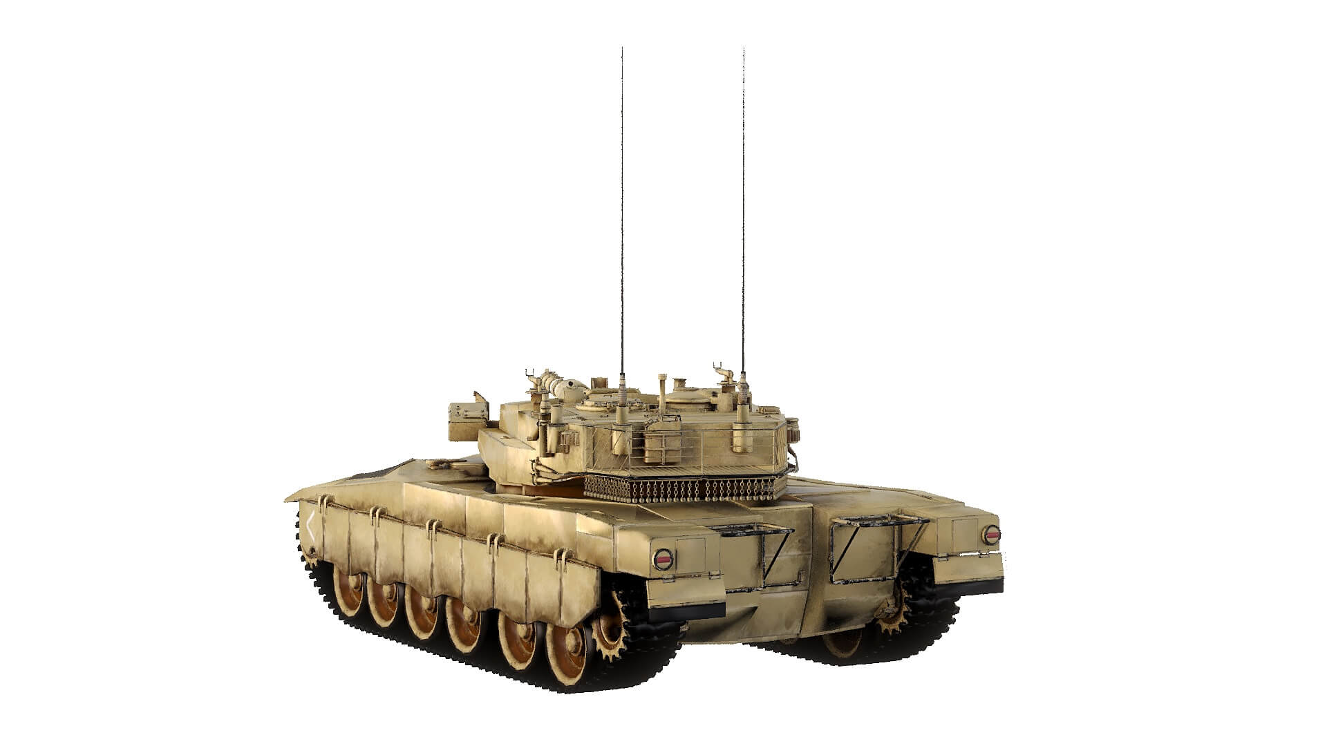 Merkava MK3 Low-Poly 3D Model by Stalker2025