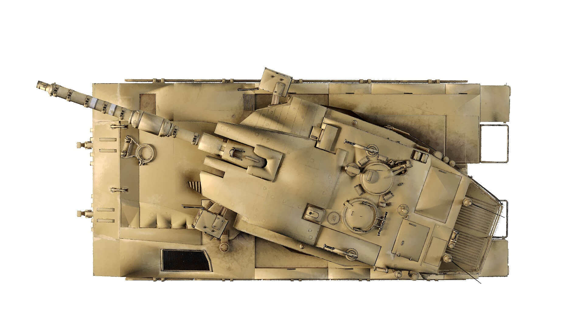Merkava MK3 Low-Poly 3D Model by Stalker2025