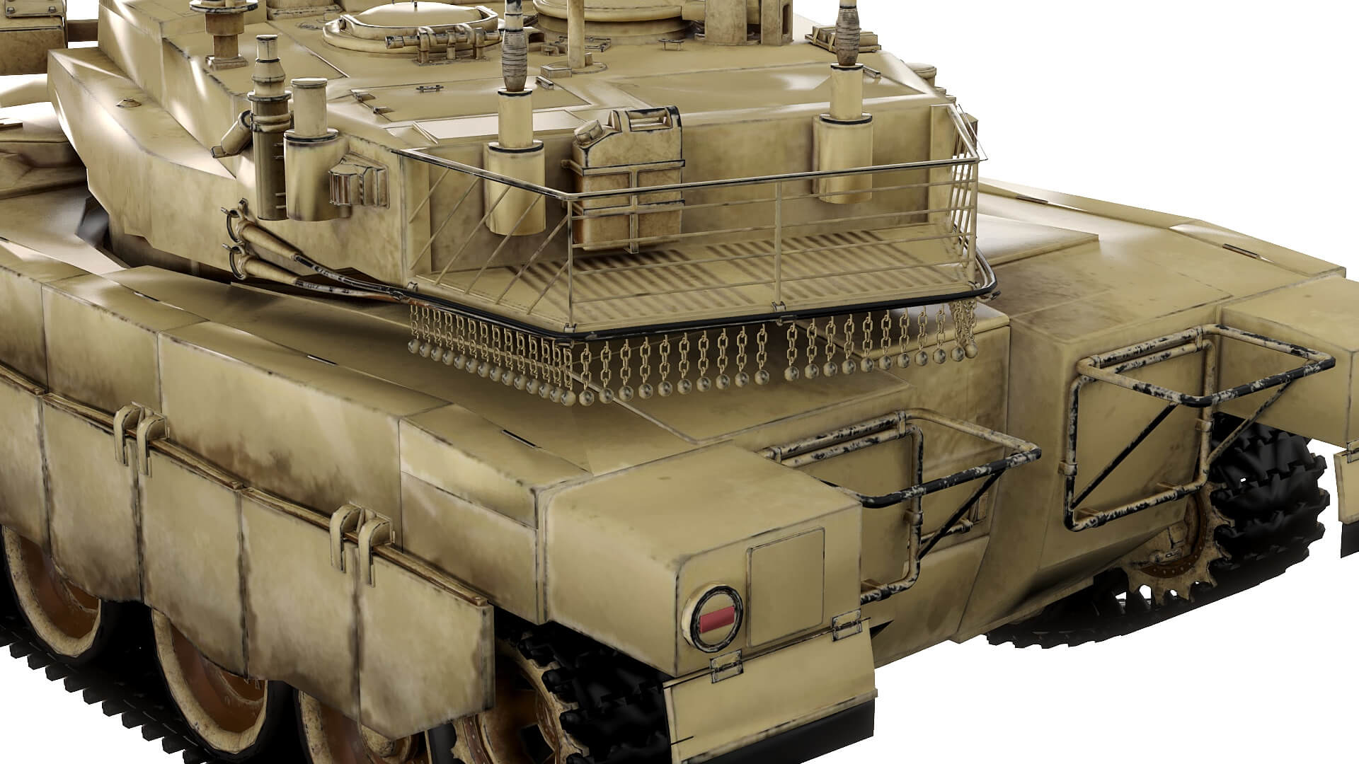Merkava MK3 Low-Poly 3D Model by Stalker2025