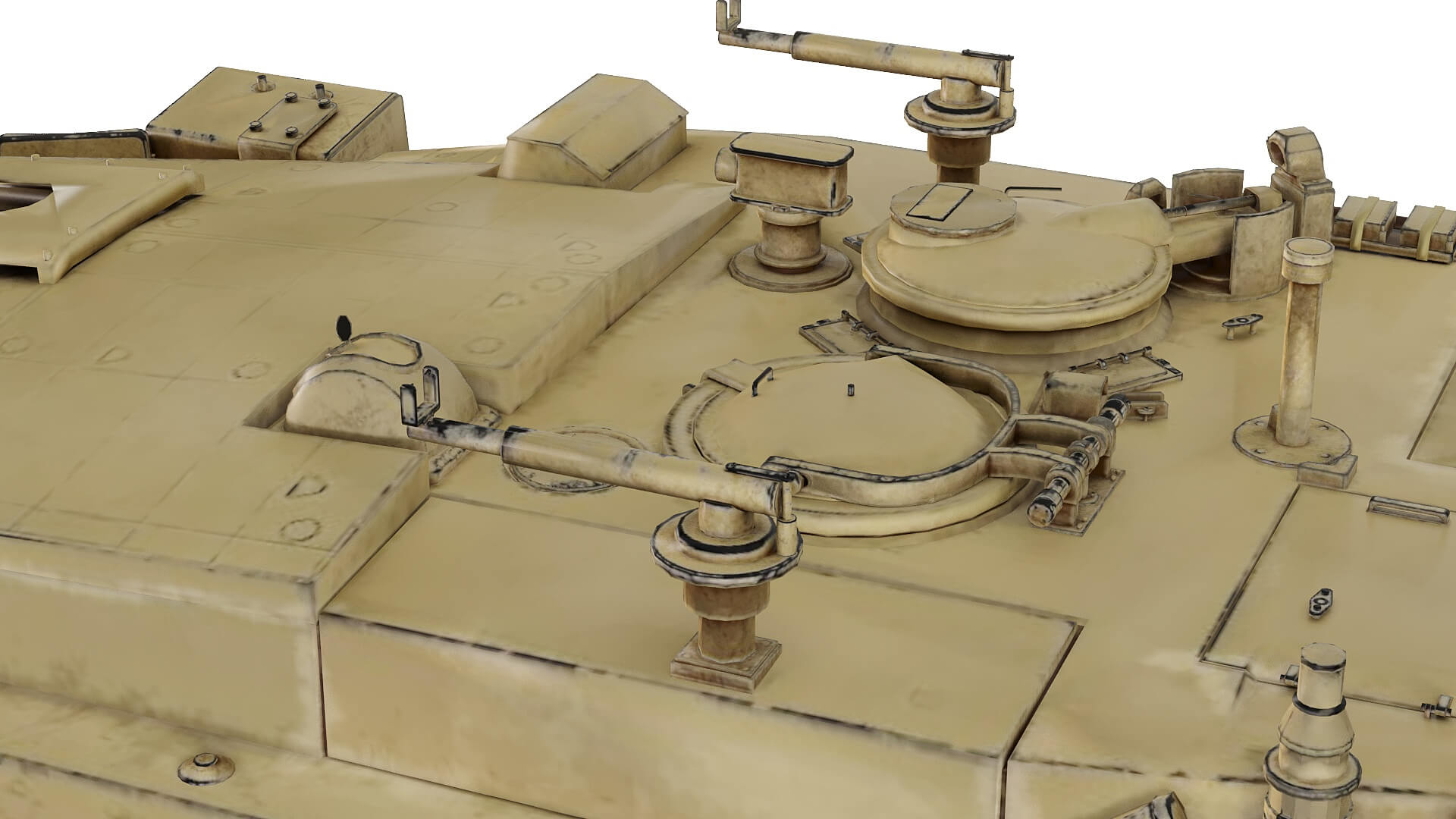 Merkava MK3 Low-Poly 3D Model by Stalker2025