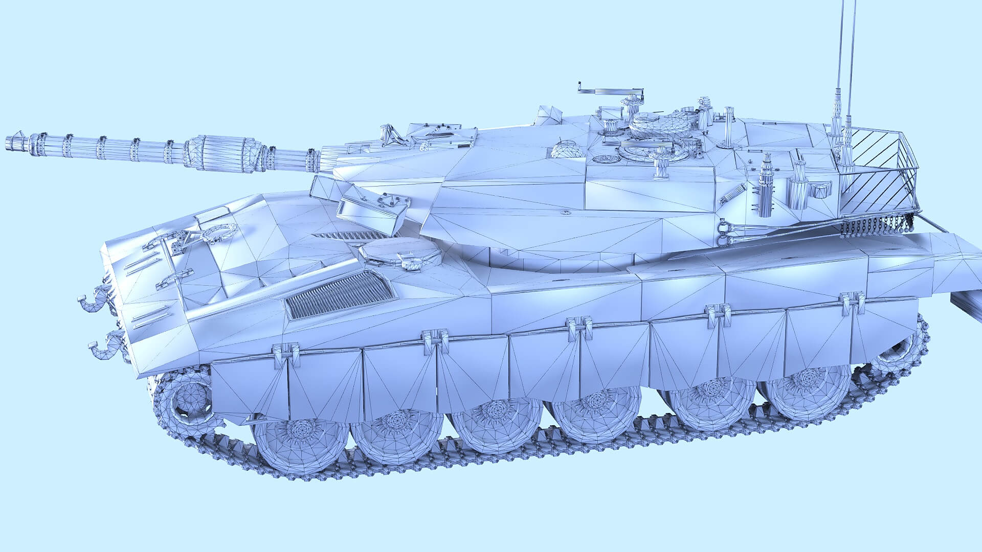 Merkava MK3 Low-Poly 3D Model by Stalker2025