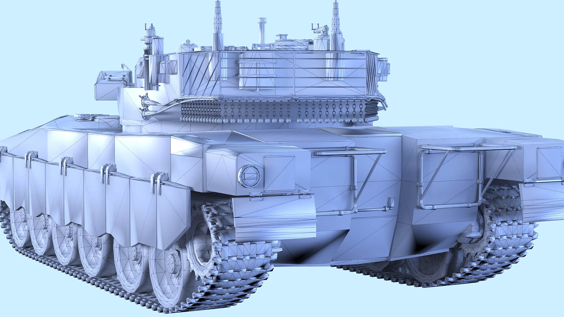 Merkava MK3 Low-Poly 3D Model by Stalker2025