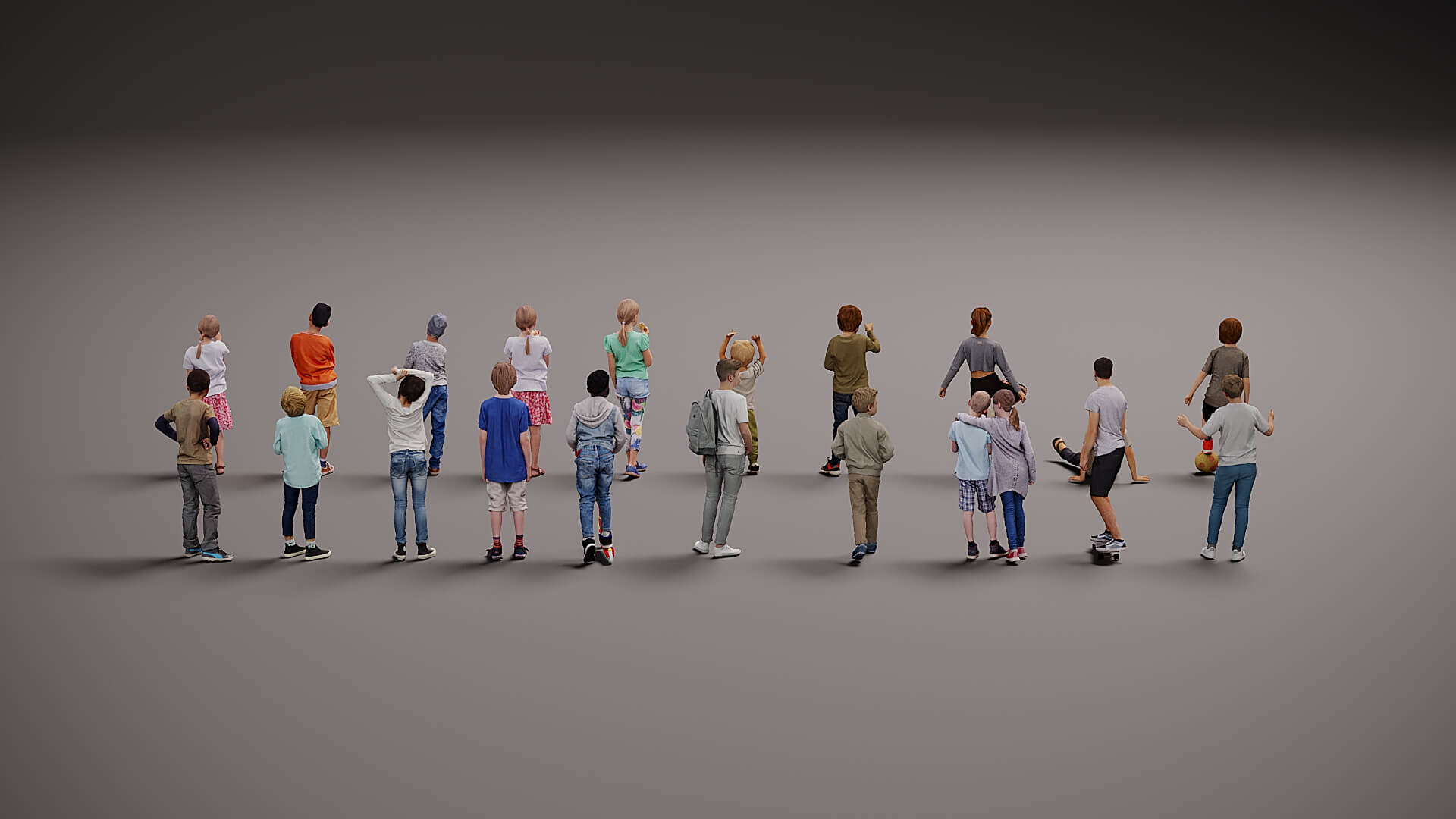 People for the Crowd and Background - 3D Model by Stalker2025