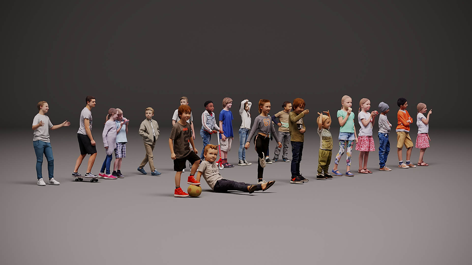 People for the Crowd and Background - 3D Model by Stalker2025