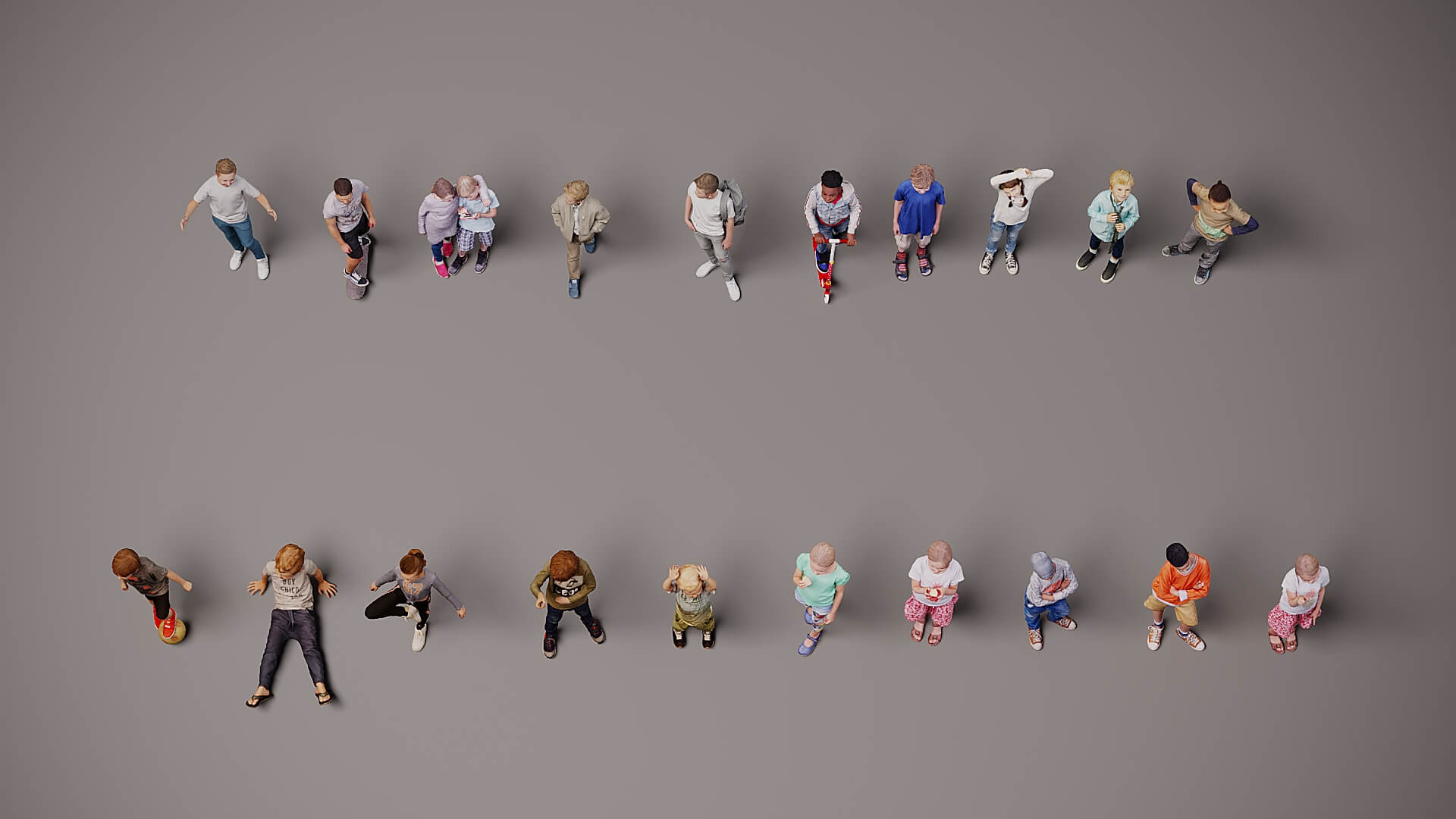 People for the Crowd and Background - 3D Model by Stalker2025