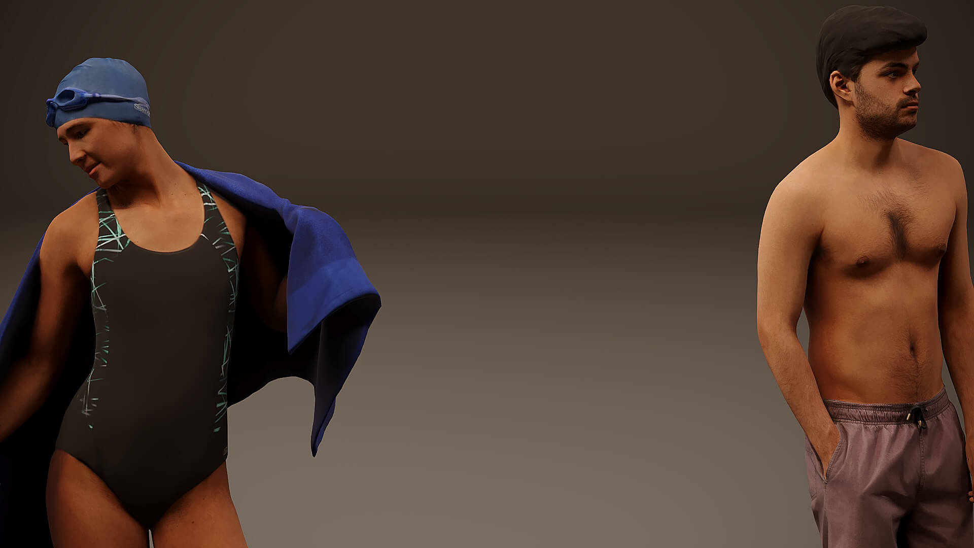 People with Hand Luggage - 3D Model by Stalker2025