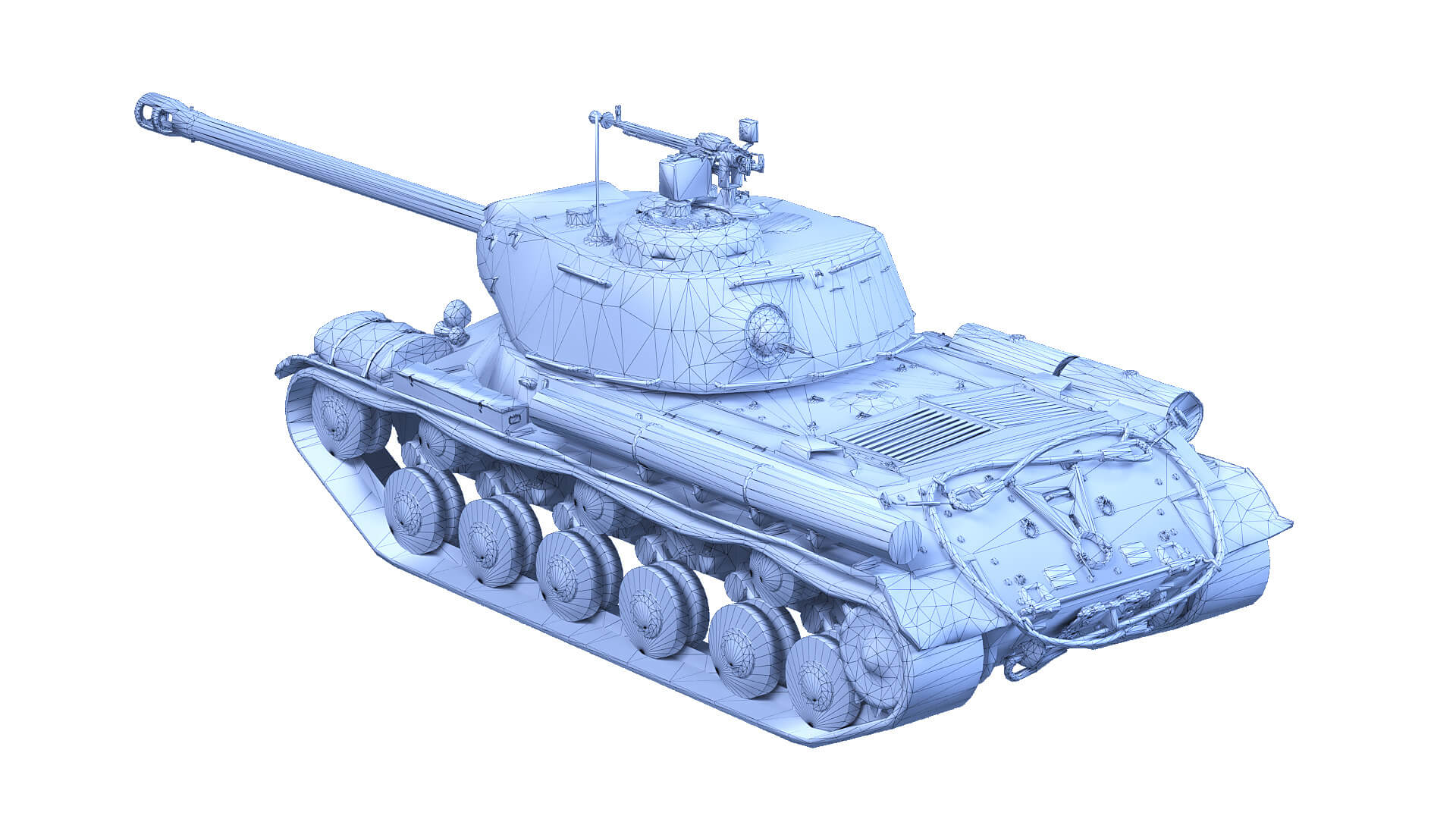 Soviet Tank IS-2 3D Model by Stalker2025