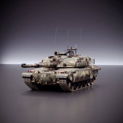 Tank Challenger - 3D Model by Stalker2025