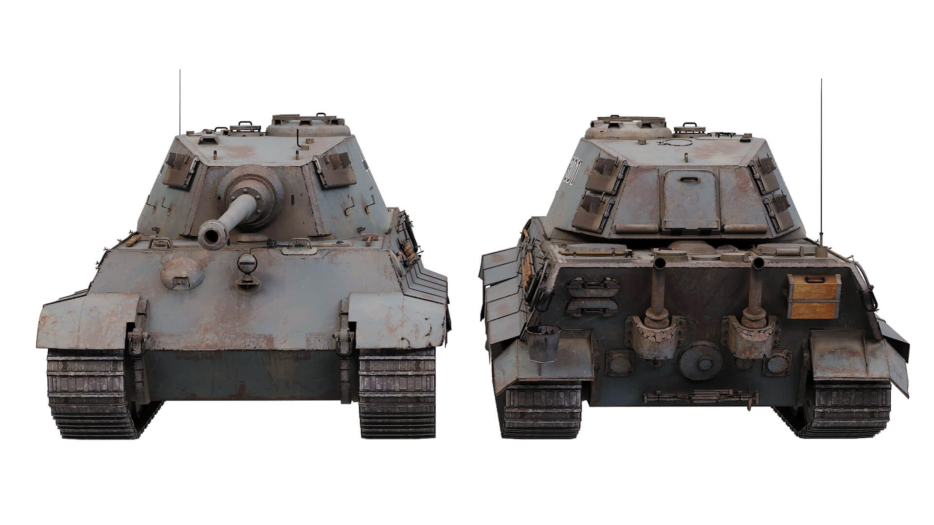Tiger II Tank - 3D Model by Stalker2025