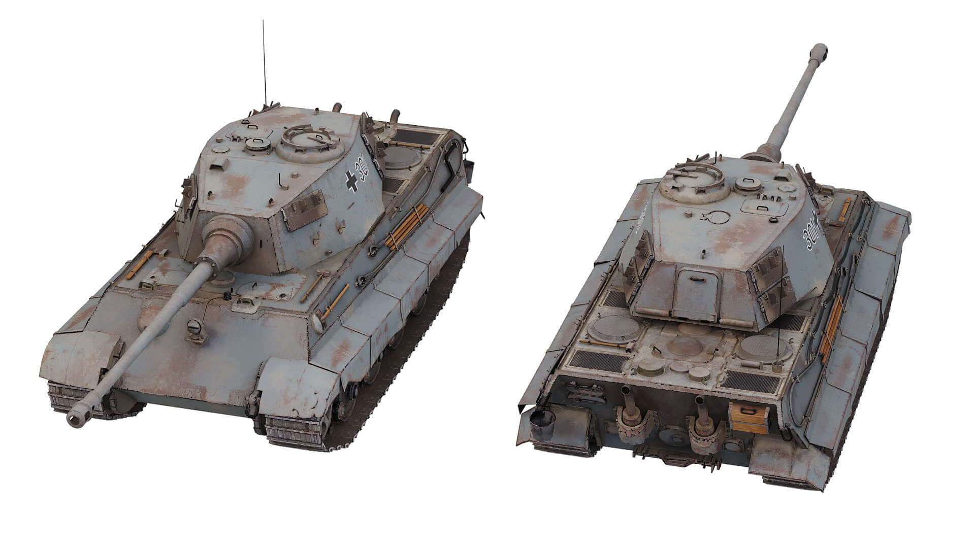 Tiger II Tank - 3D Model by Stalker2025