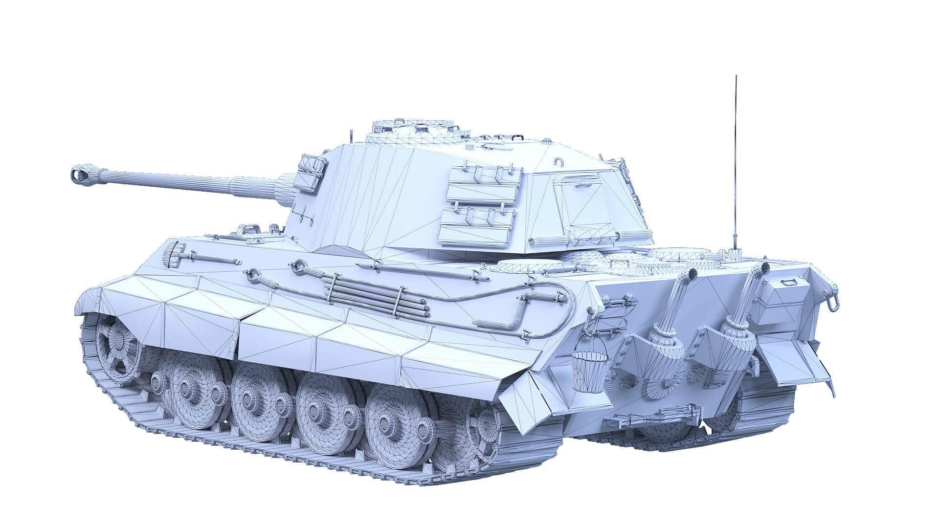 Tiger II Tank - 3D Model by Stalker2025