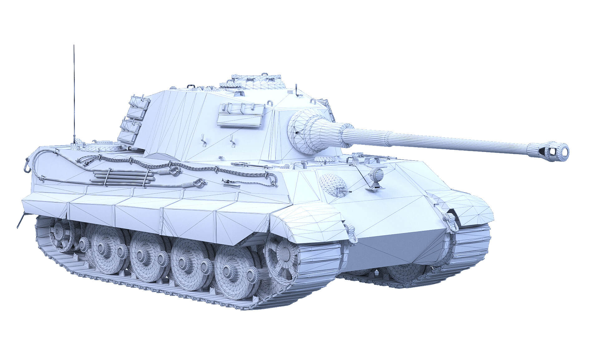 Tiger II Tank - 3D Model by Stalker2025