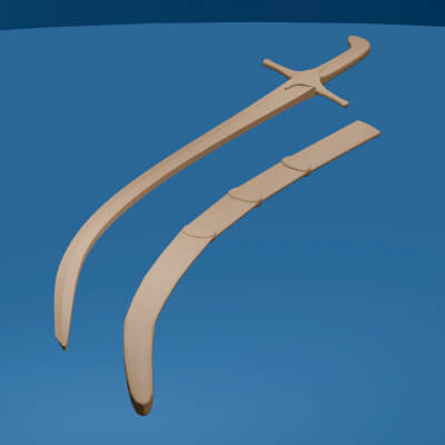 The Shamshir - 3D Model by Stangil44