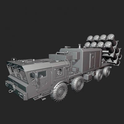 Bastion Coastal Missile System - 3D Model by Stanis3DSV