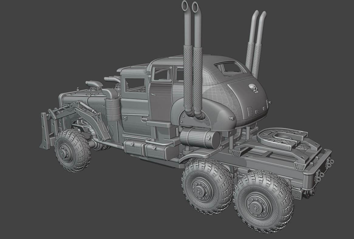 Madmax War Rig Truck - 3D Model by Stanis3DSV