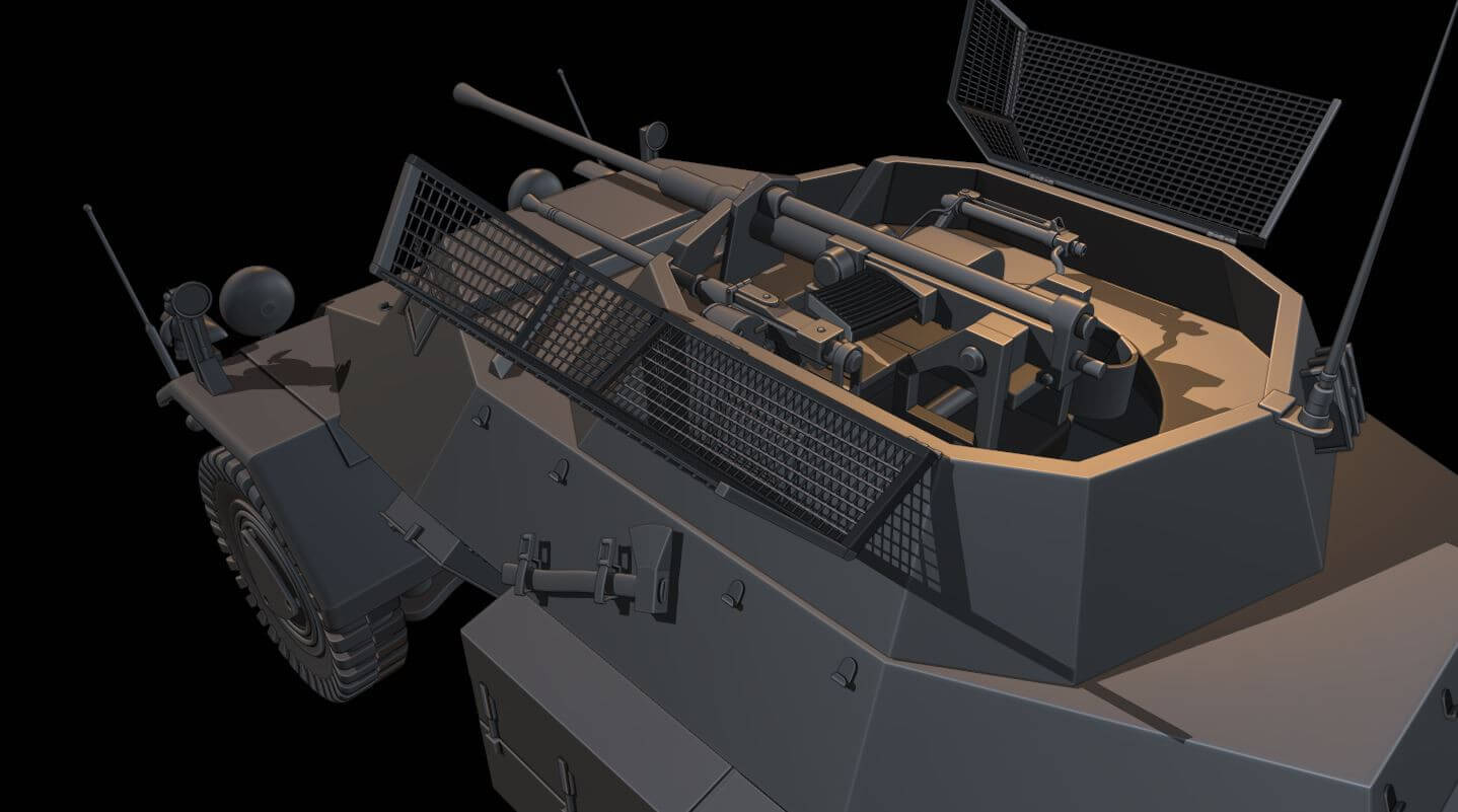 SDKFZ 222 Truck - 3D Model by Stanis3DSV