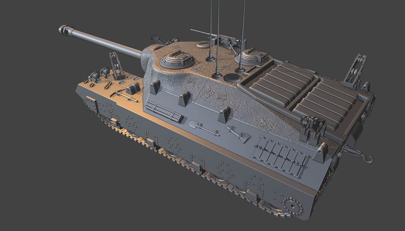 T 95 USA Heavy Tank - 3D Model by Stanis3DSV
