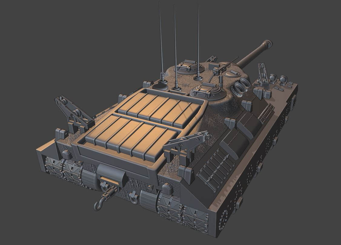 T 95 USA Heavy Tank - 3D Model by Stanis3DSV