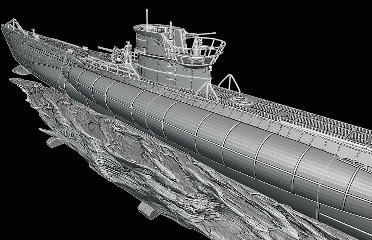 U Boot Typ Viic - 3D Model by Stanis3DSV