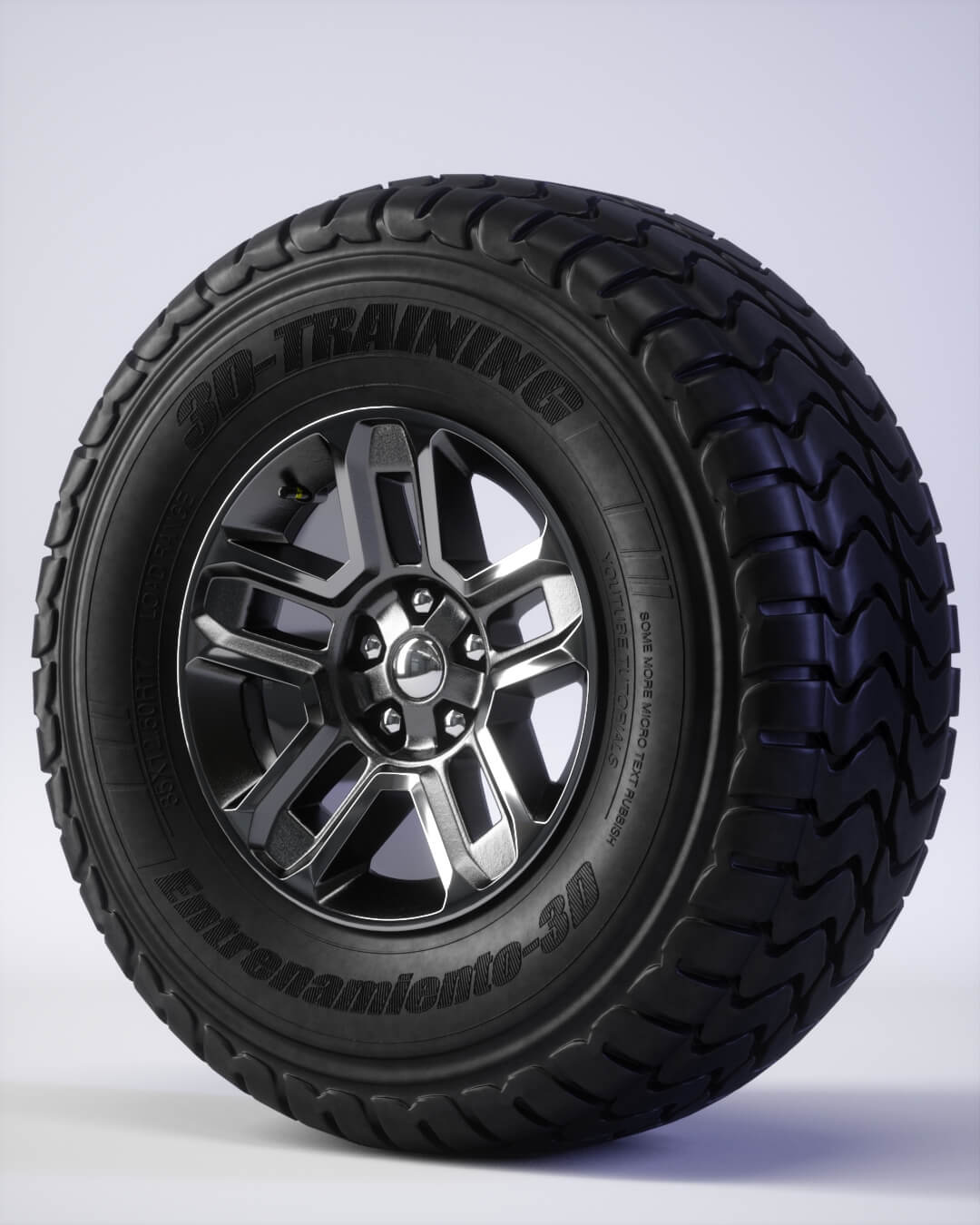 Tire and rim 3D Render, Digital Art by starckds