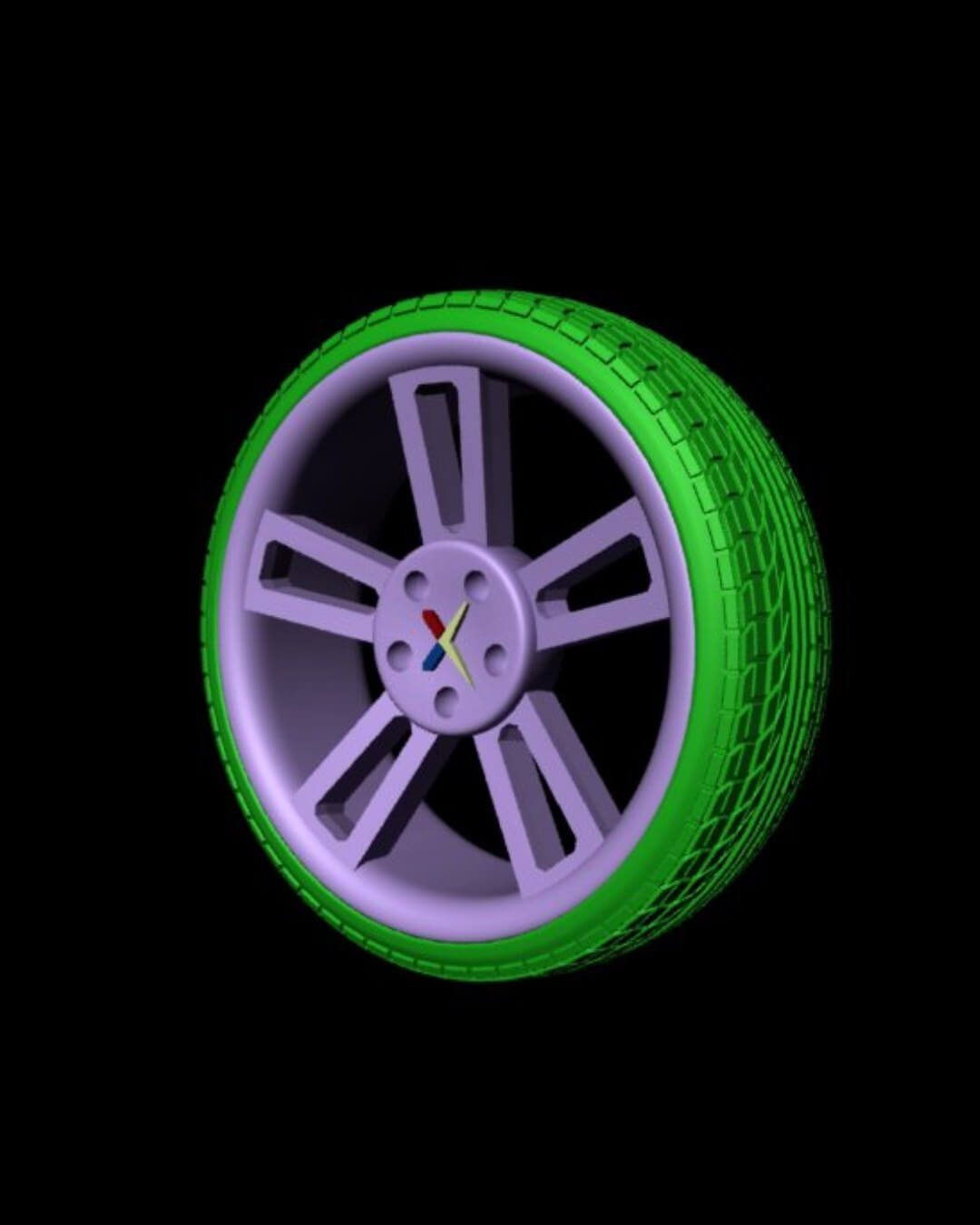 Tire and rim 3D Render, Digital Art by starckds