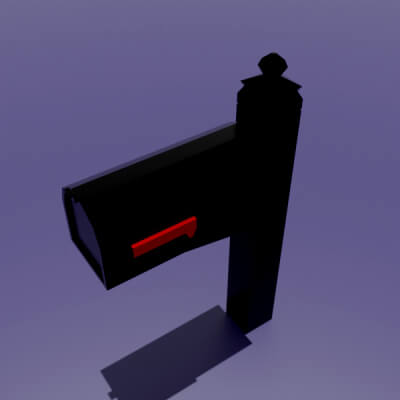 Low Poly Modern Mailbox – Game Ready Urban Prop - 3D Model by ...