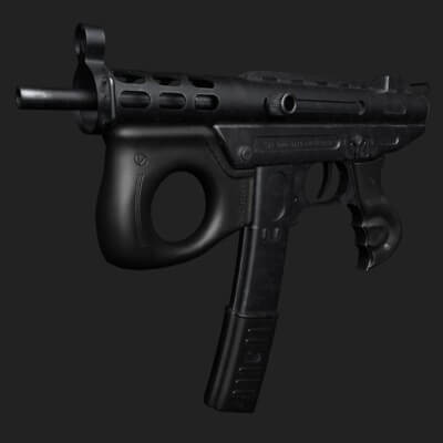 Agram 2000 Submachine Gun - Free 3D Model by stayalivedudexxx