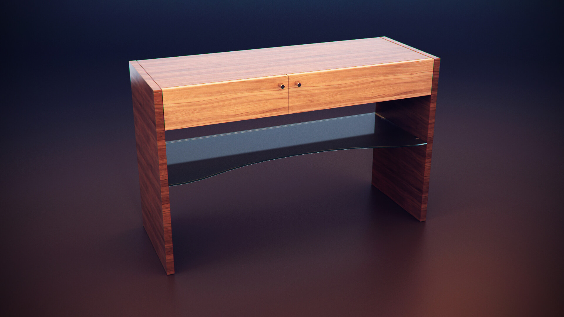 Gautier Extreme Console Table - 3D Model by Stb3D