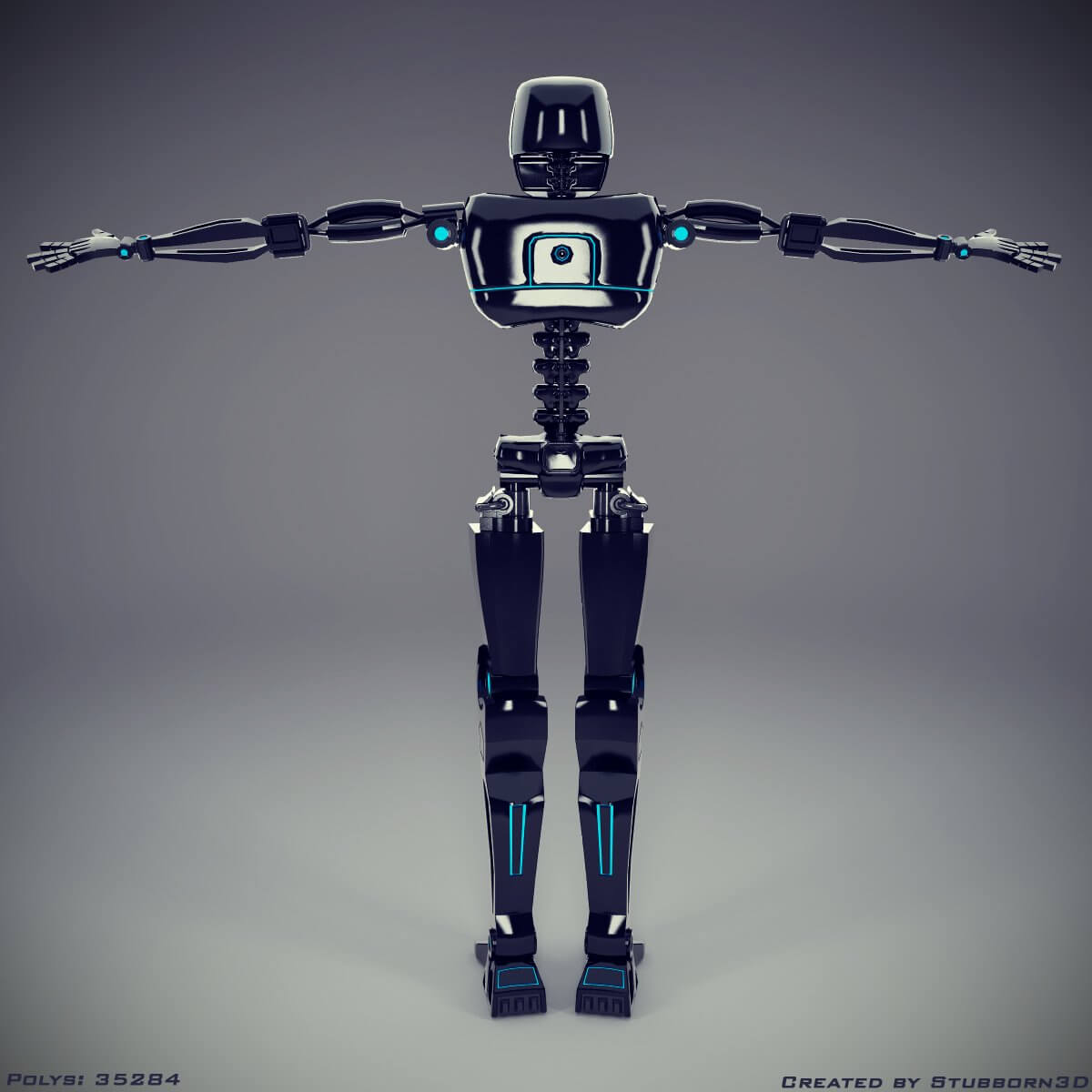 Robot Android - Free 3D Model by Stb3D