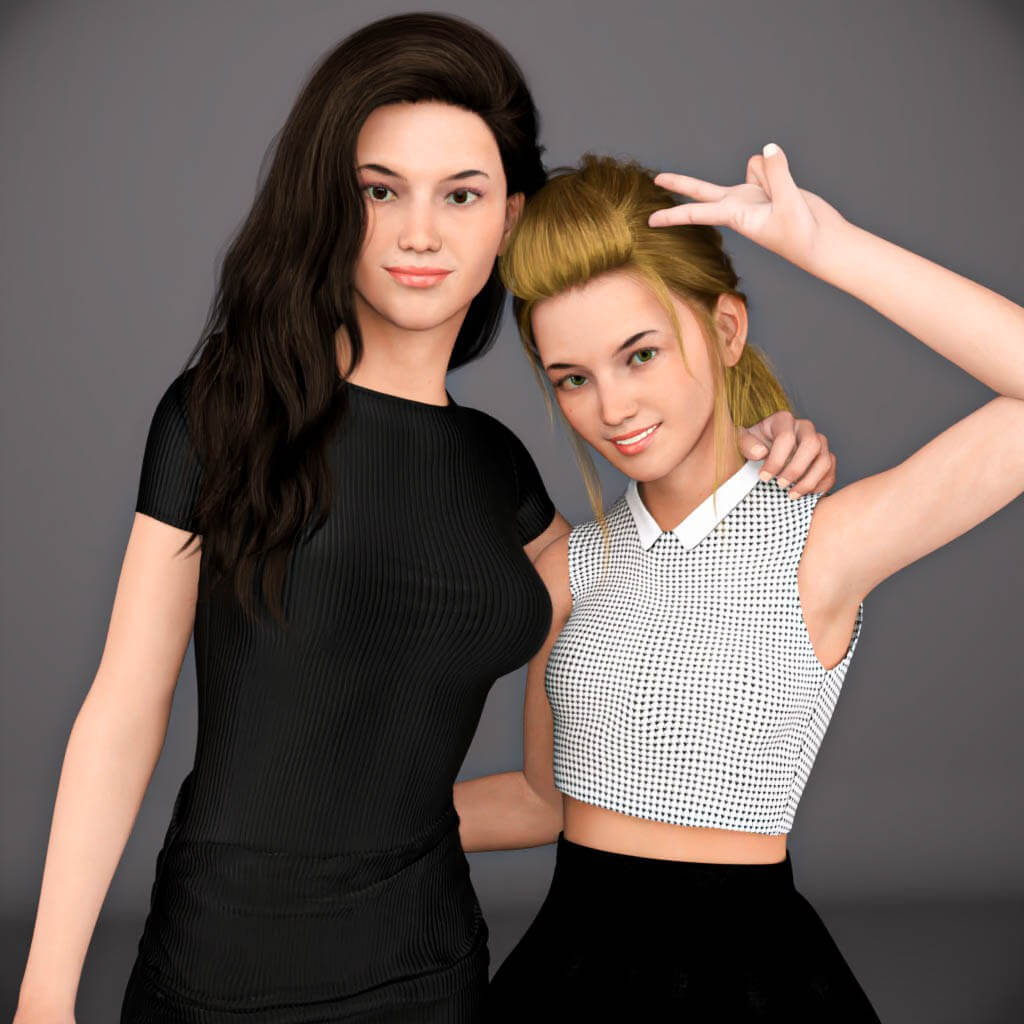 Alexa and Alexa Teen for Genesis 8.1 Female - Daz Content by Steelhand