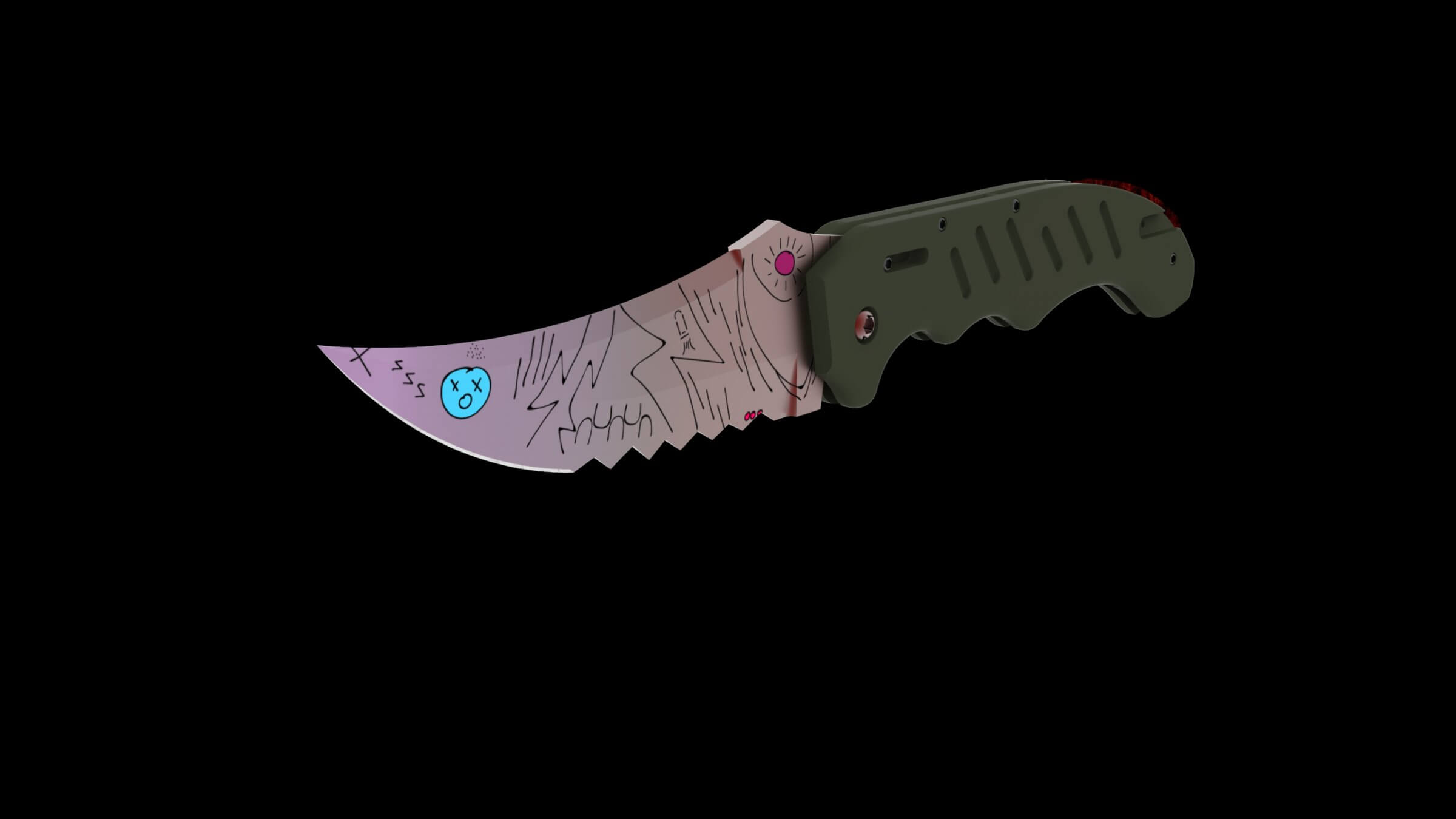 Flip Knife - 3D Model by Stefan Diaconu