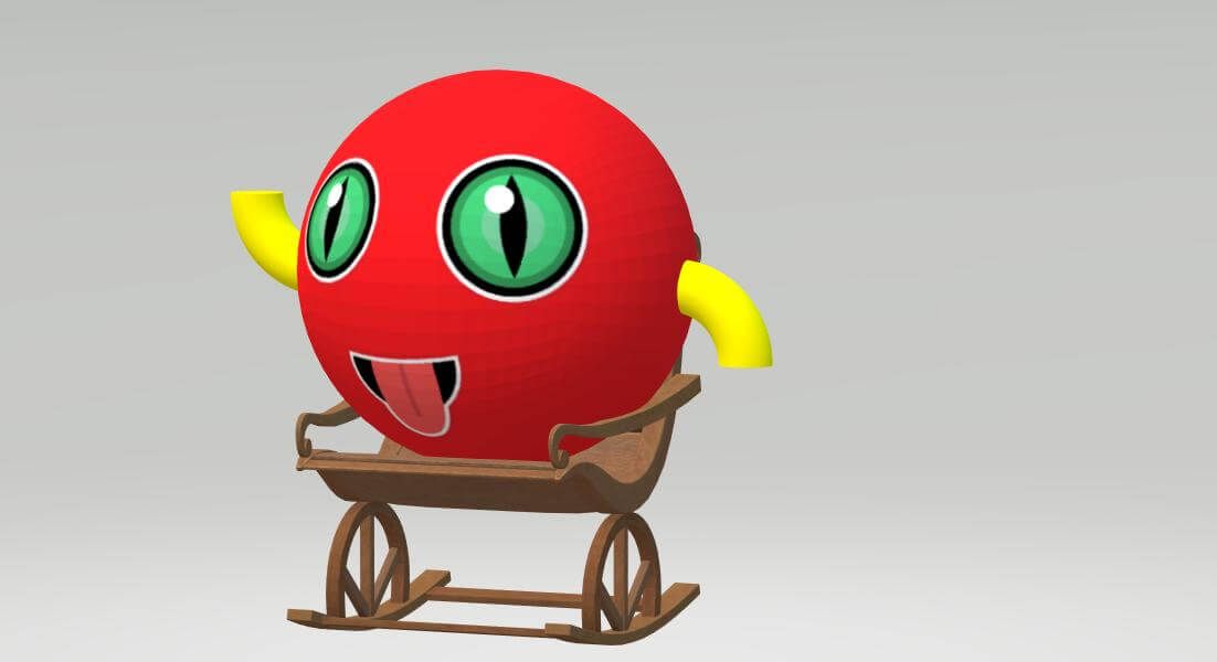 red ball 3D Render, Digital Art by stefan3218