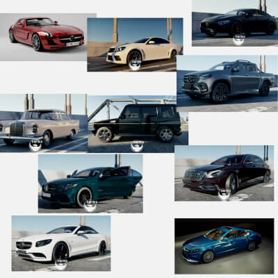 Premium Mercedes 3D Vehicle Kit – Render-Ready Collect by StellarValor