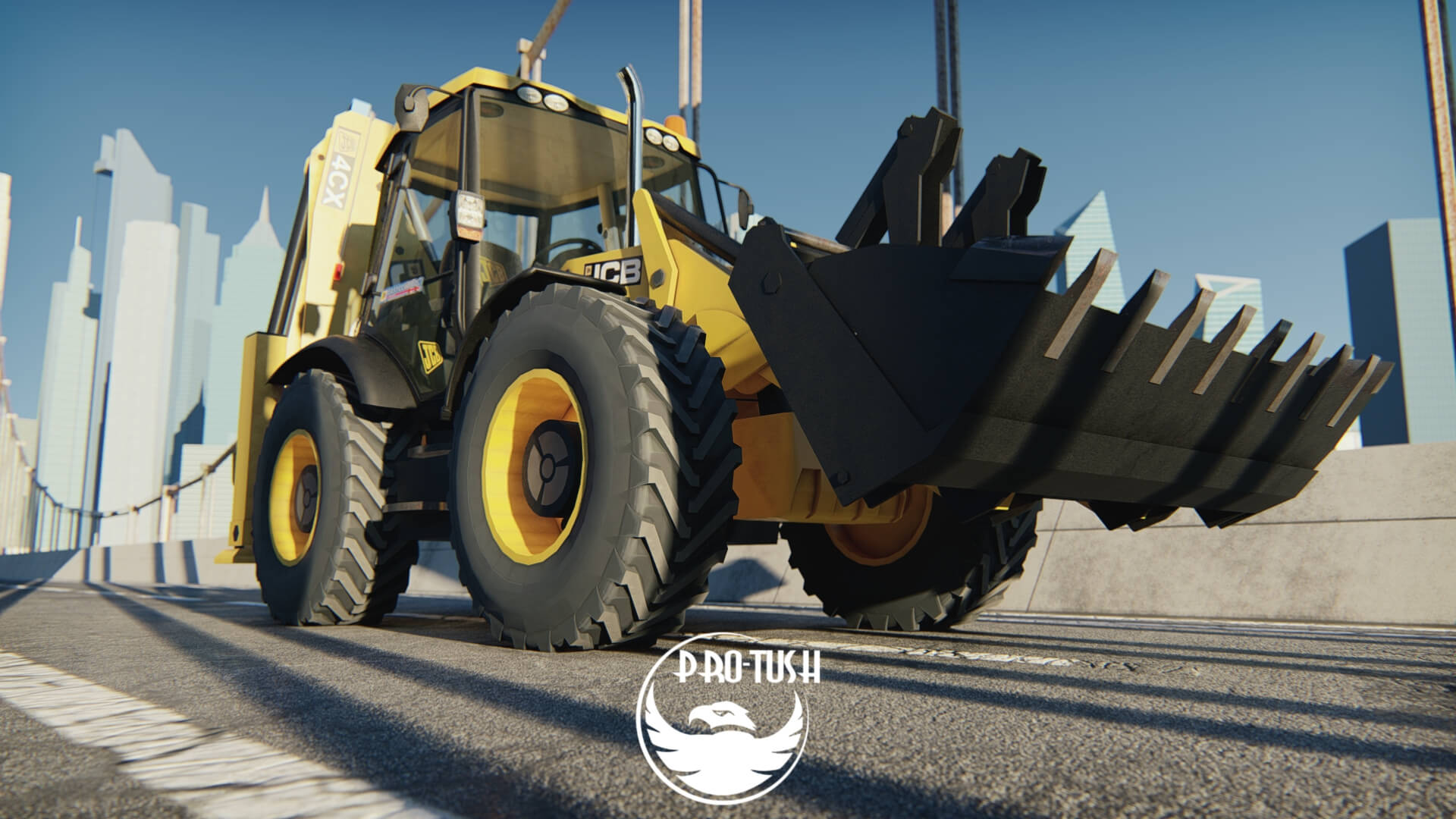 Backhoe JCB Loader - 3D Model by StellarValor