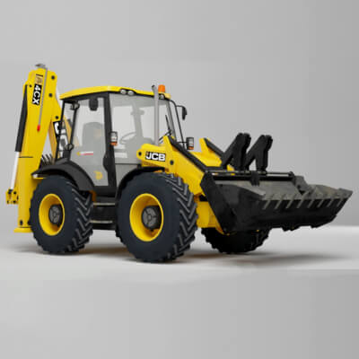 Backhoe JCB Loader - 3D Model by StellarValor