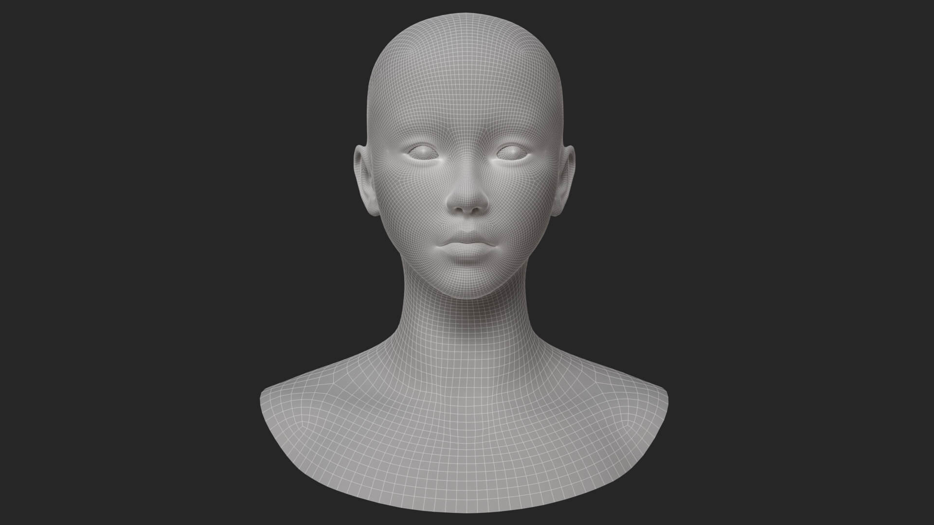 Asian Female Head With Unreal Metahuman Topology V2 - 3D Model by ...