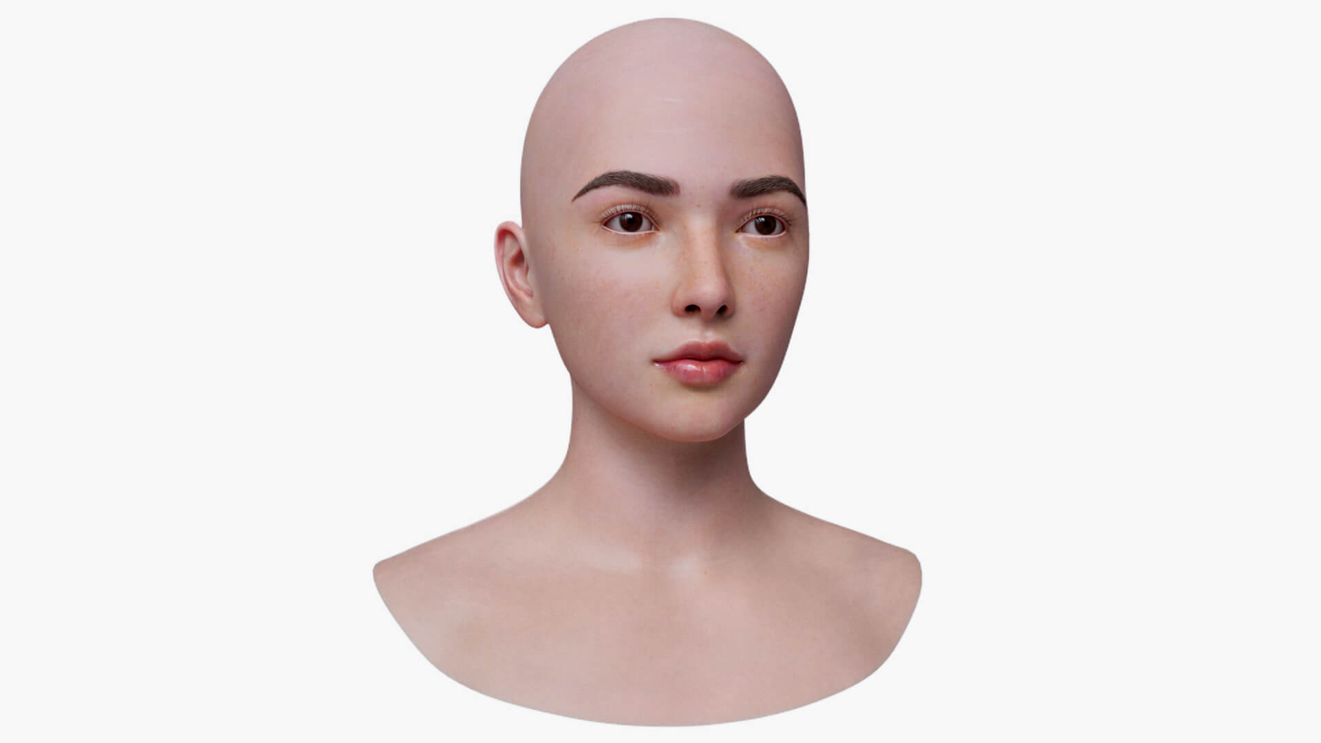 Asian Female Head With Unreal Metahuman Topology V3 - 3D Model by ...