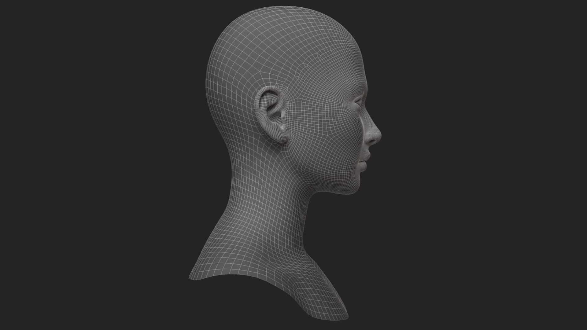Asian Female Head With Unreal Metahuman Topology V3 - 3D Model by ...