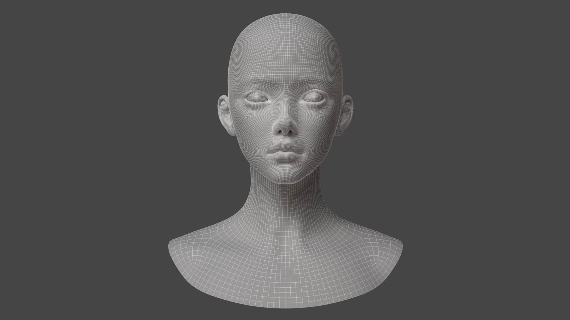 Asian Female Head With Unreal Metahuman Topology V4 - 3D Model by ...