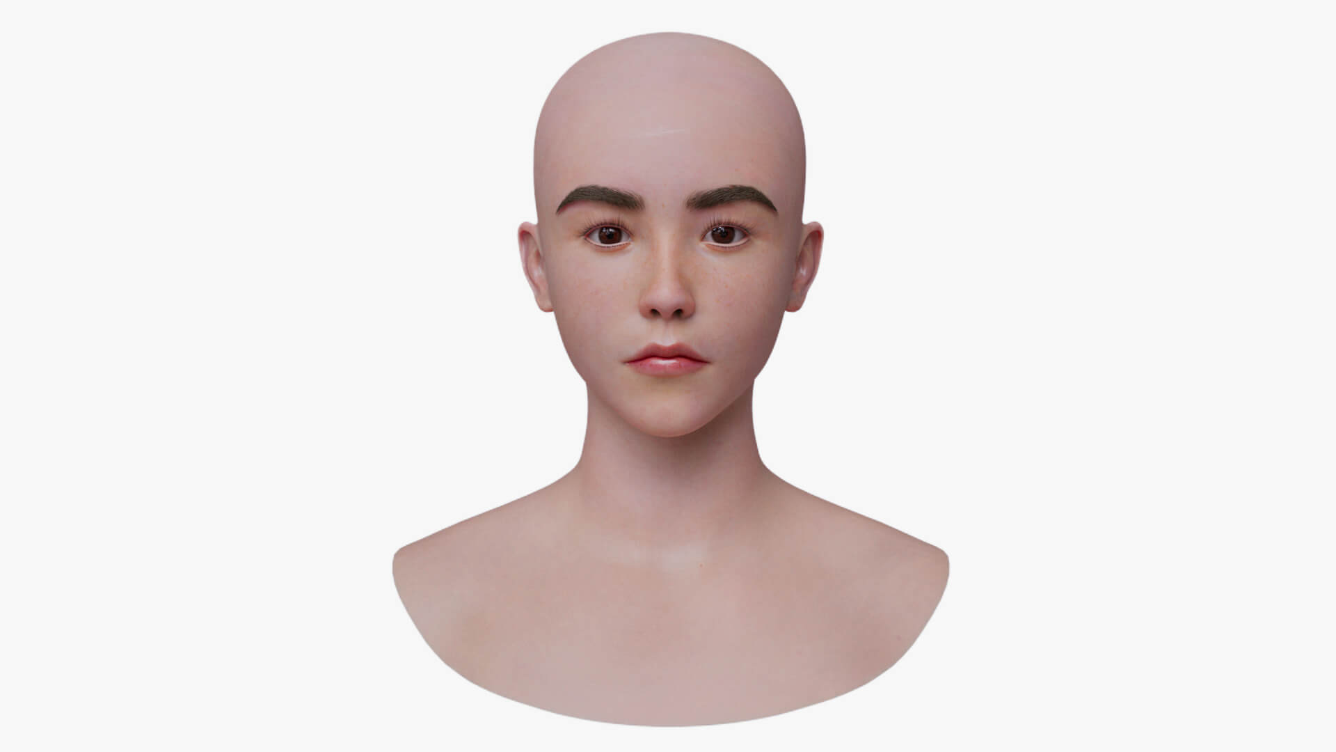 Asian Female Head With Unreal Metahuman Topology V1 - 3D Model by ...