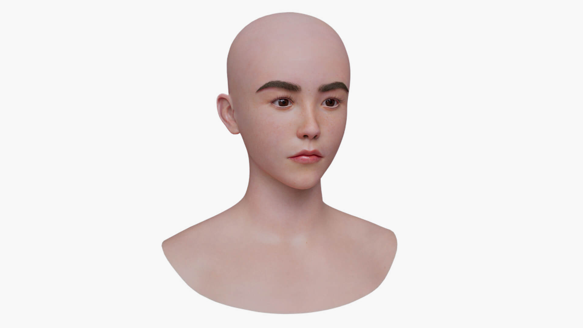 Asian Female Head With Unreal Metahuman Topology V1 - 3D Model by ...