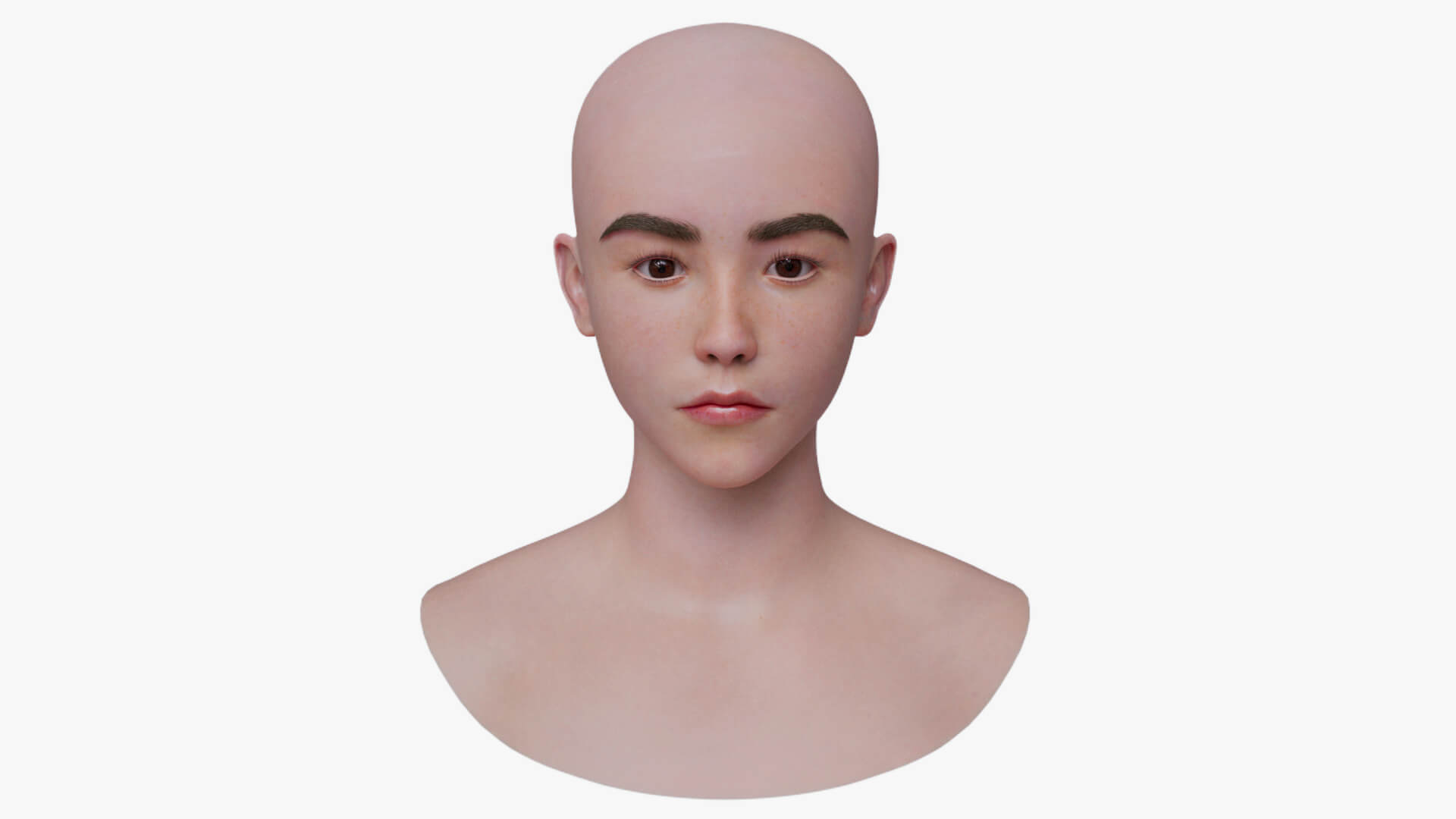 Asian Female Head With Unreal Metahuman Topology V1 - 3D Model by ...
