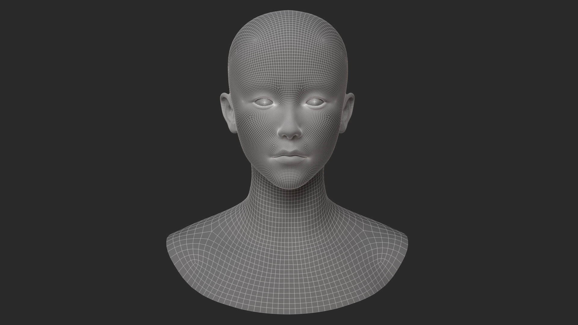 Asian Female Head With Unreal Metahuman Topology V1 - 3D Model by ...