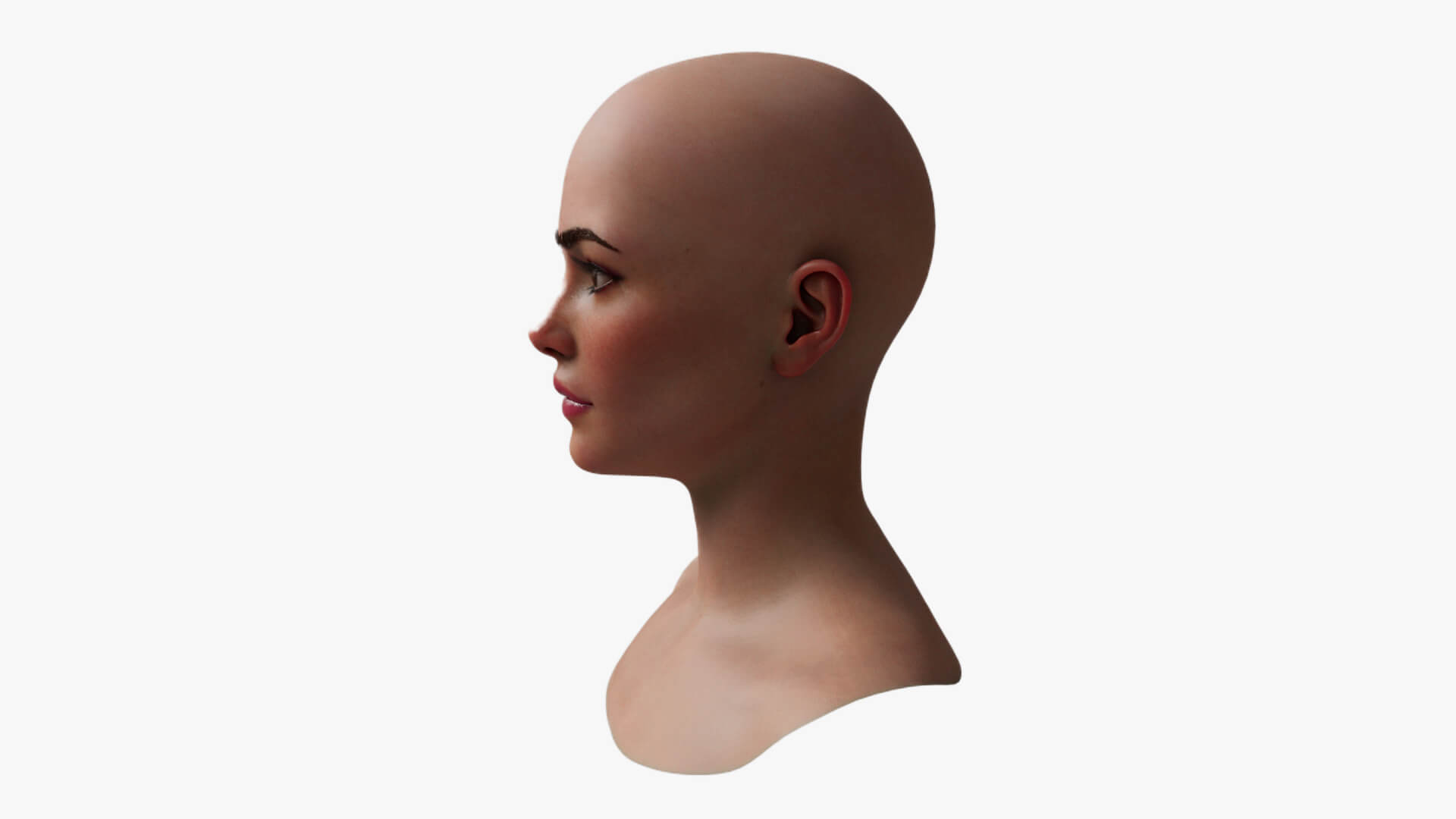 Female Head Mesh With Unreal Metahuman Topology V2 - 3D Model by ...