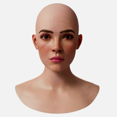 Female Head Mesh With Unreal Metahuman Topology V4 - 3D Model by ...